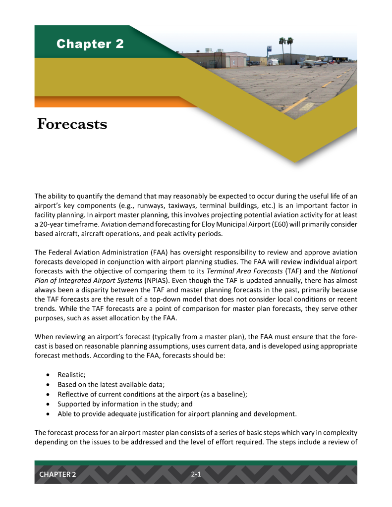 Master Plan Documents – Eloy Municipal Airport Master Plan